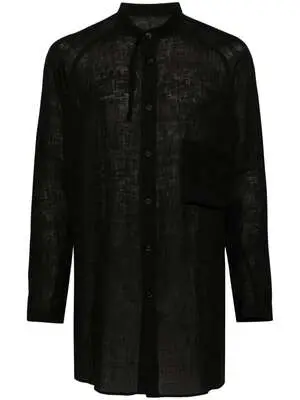 Yohji Yamamoto Panelled Linen Shirt