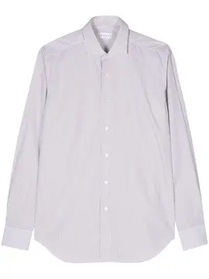 XACUS Striped Poplin Shirt