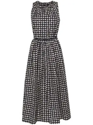 Max Mara Gina Geometric Midi Dress