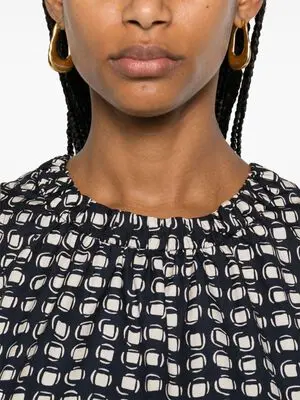 Max Mara Gina Geometric Midi Dress
