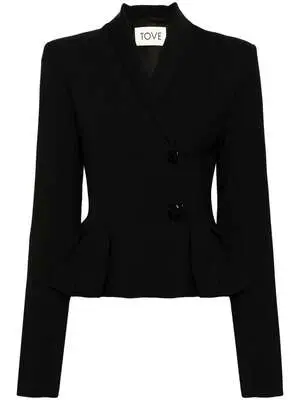 Tove Peplum-waist Single-breasted Blazer