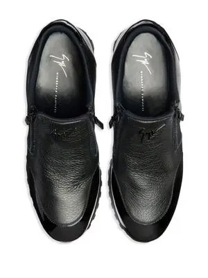 GIUSEPPE ZANOTTI Ilde Run Double-zip Low-top Sneakers - Black