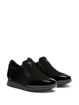 GIUSEPPE ZANOTTI Ilde Run Double-zip Low-top Sneakers - Black