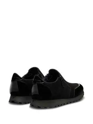 GIUSEPPE ZANOTTI Ilde Run Double-zip Low-top Sneakers - Black
