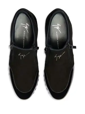 GIUSEPPE ZANOTTI Ilde Run Double-zip Low-top Sneakers - Black
