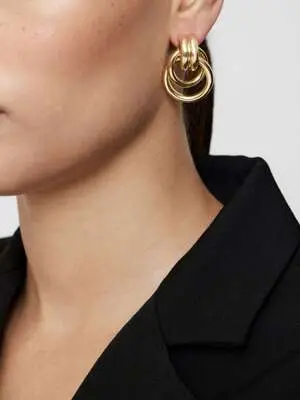 ANINE BING Double Knot Drop Earrings