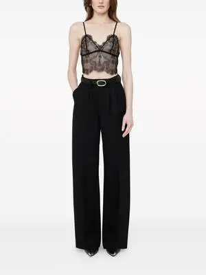 ANINE BING Lace Scallop-hem Bralette