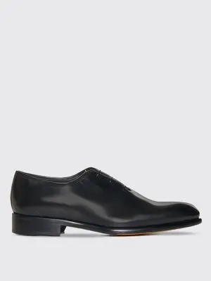 DOUCAL'S Leather Oxford Shoes - Black