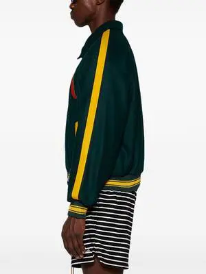 Rhude Varsity Wool Bomber Jacket - Green