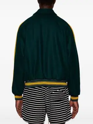 Rhude Varsity Wool Bomber Jacket - Green