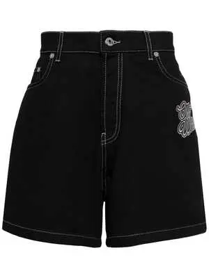 Off-White Logo-appliqué Denim Shorts