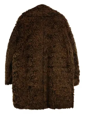 JIL SANDER Single-breasted Faux-fur Coat