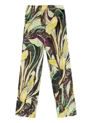 Issey Miyake Tardivo Pleated Trousers - Yellow