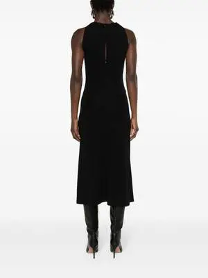 Givenchy Lace Appliqué Halterneck Midi Dress