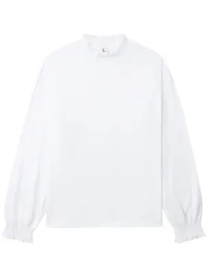 Random Identities Ruffled Cotton Sweatshirt