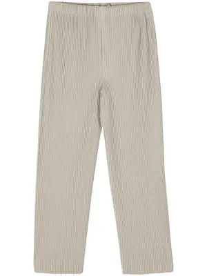 Issey Miyake Mc March Pleated Trousers - Neutrals