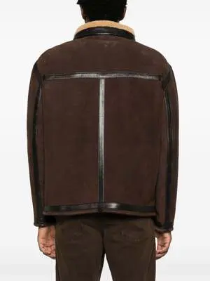 Fendi Logo-embossed Shearling Jacket