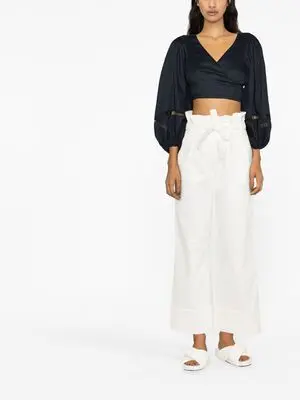 Max Mara Paper-bag Waist Trousers