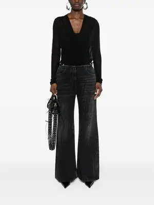 Givenchy Mesh Wrap Blouse