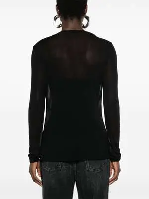 Givenchy Mesh Wrap Blouse