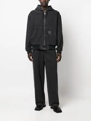 Givenchy Distressed-effect Cotton Hooded Jacket