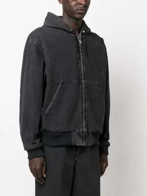 Givenchy Distressed-effect Cotton Hooded Jacket