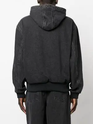 Givenchy Distressed-effect Cotton Hooded Jacket