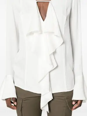 Givenchy 4g-jacquard Silk Blouse