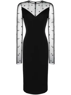 Givenchy Logo-jacquard Midi Dress