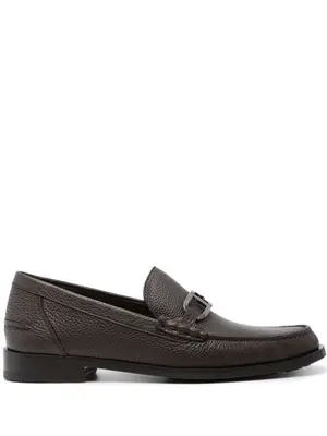 Fendi O’lock Leather Loafers