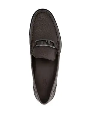 Fendi O’lock Leather Loafers