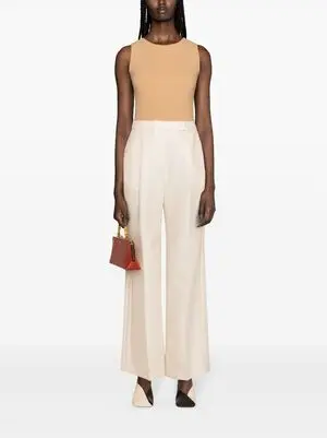 JIL SANDER Round-neck Sleeveless Bodysuit - Neutrals