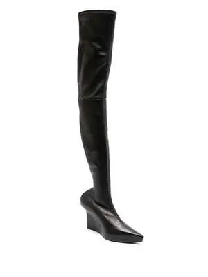 Givenchy 80mm Leather Thigh-high Boots