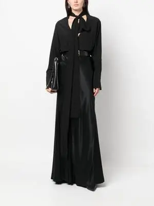 Givenchy Pussy-bow Silk Blouse - Black