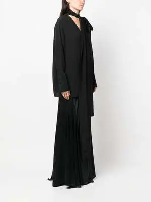 Givenchy Pussy-bow Silk Blouse - Black