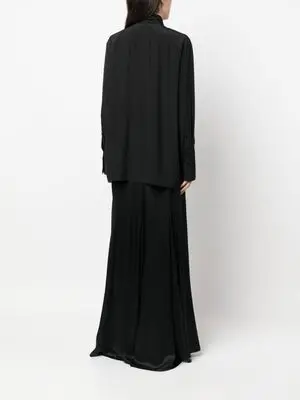 Givenchy Pussy-bow Silk Blouse - Black