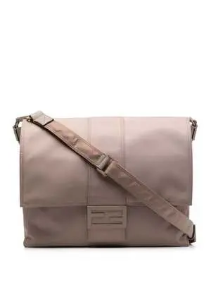 Fendi Baguette Messenger Bag - Neutrals