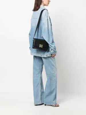 Givenchy 4g Leather Crossbody Bag - Black