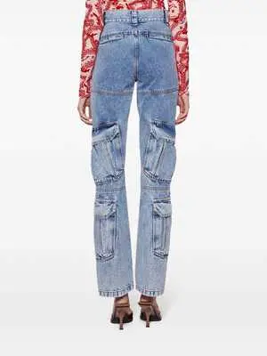 Givenchy Bootcut Cargo Jeans - Blue
