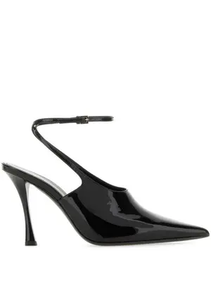 Givenchy 95mm Patent Leather Slingback Pumps