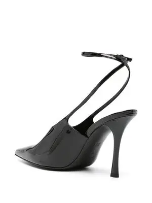 Givenchy 95mm Patent Leather Slingback Pumps