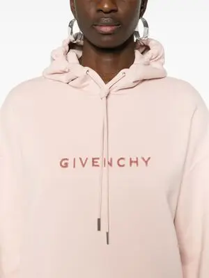 Givenchy 4g-motif Cotton Hoodie - Pink