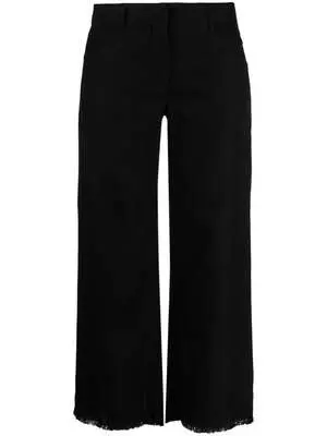 Max Mara Cropped Linen-blend Trousers