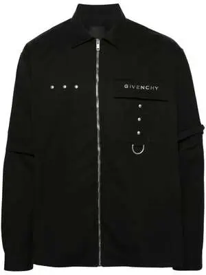 Givenchy Zip-up Cotton Shirt