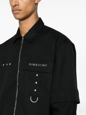 Givenchy Zip-up Cotton Shirt