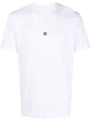 Givenchy Logo-embroidered Cotton T-shirt - White