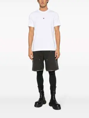 Givenchy Logo-embroidered Cotton T-shirt - White
