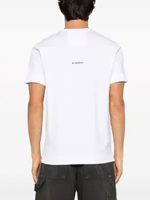 Givenchy Logo-embroidered Cotton T-shirt - White