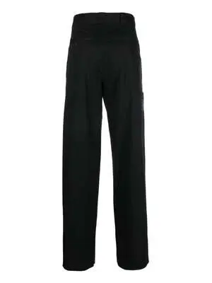 Givenchy Cotton Trousers With Logo Patch