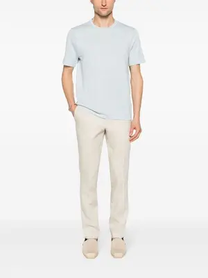 Michael Kors Round-neck Ribbed-knit T-shirt